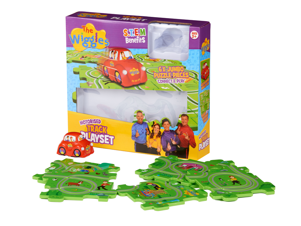 The Wiggles Motorised Puzzle Track Playset with Big Red Car | Aussie ...